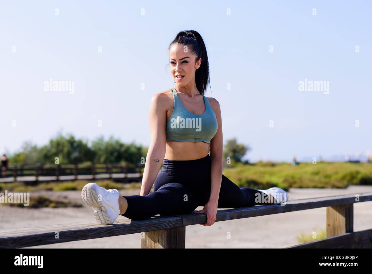 Strong woman beach hi-res stock photography and images - Alamy