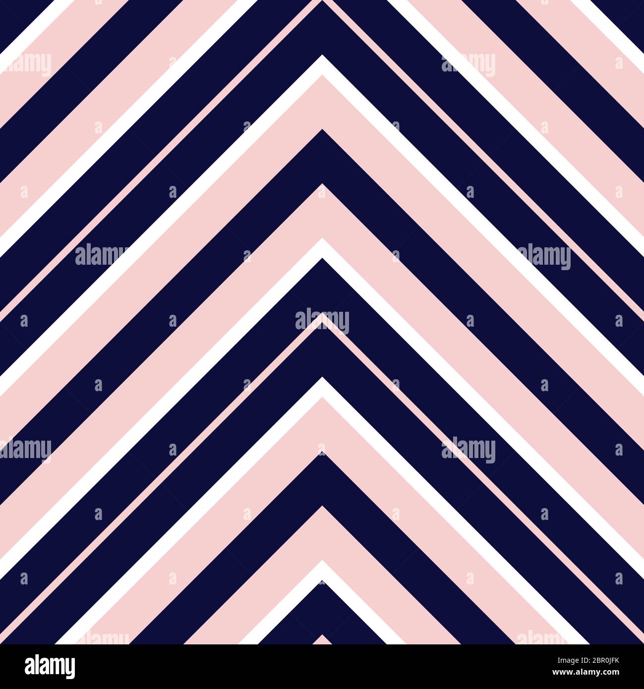 Pink and navy Chevron diagonal striped seamless pattern background ...
