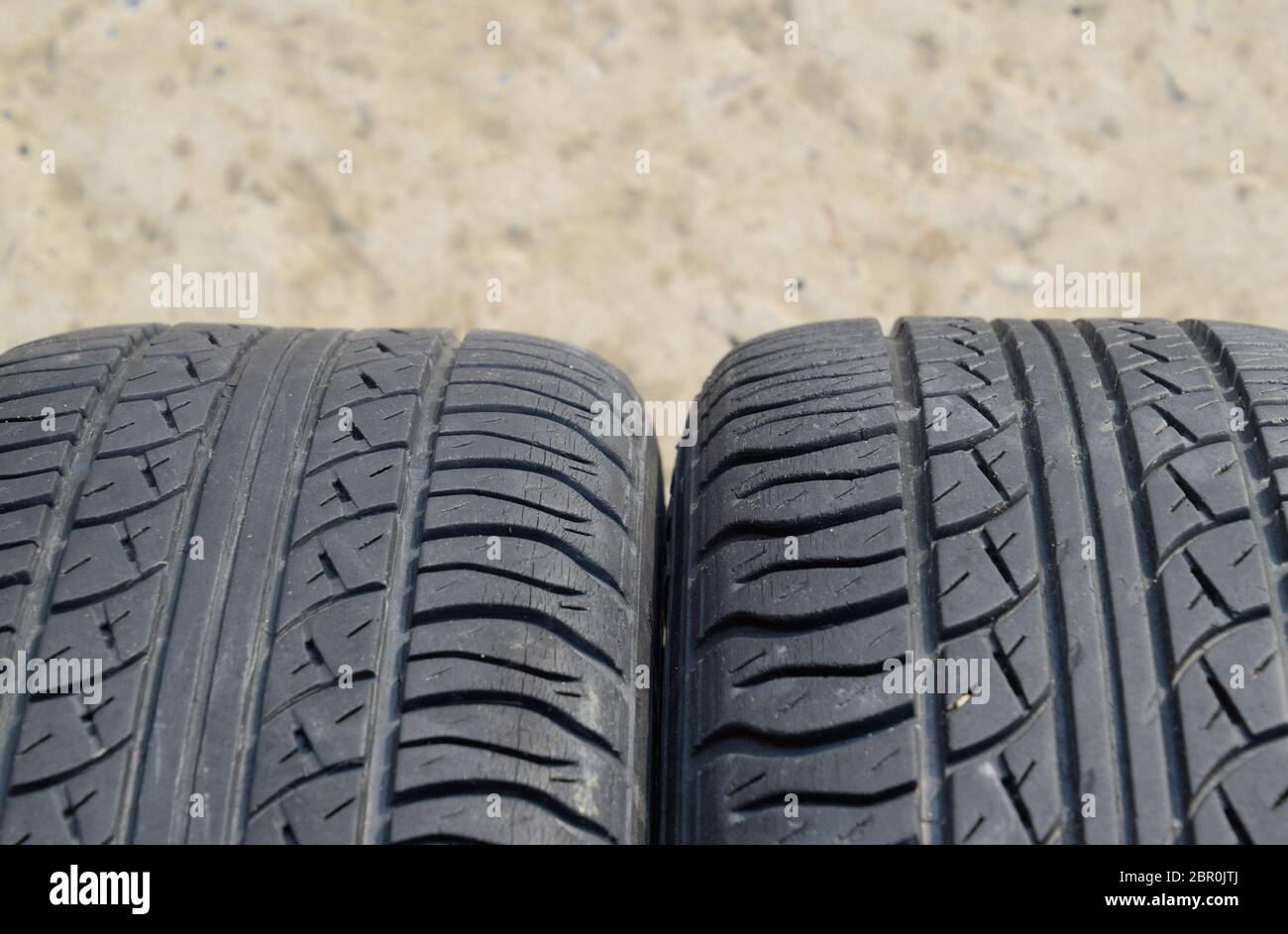 Automobile wheel. Rubber tires. Summer rubber set for the car. Wheel ...