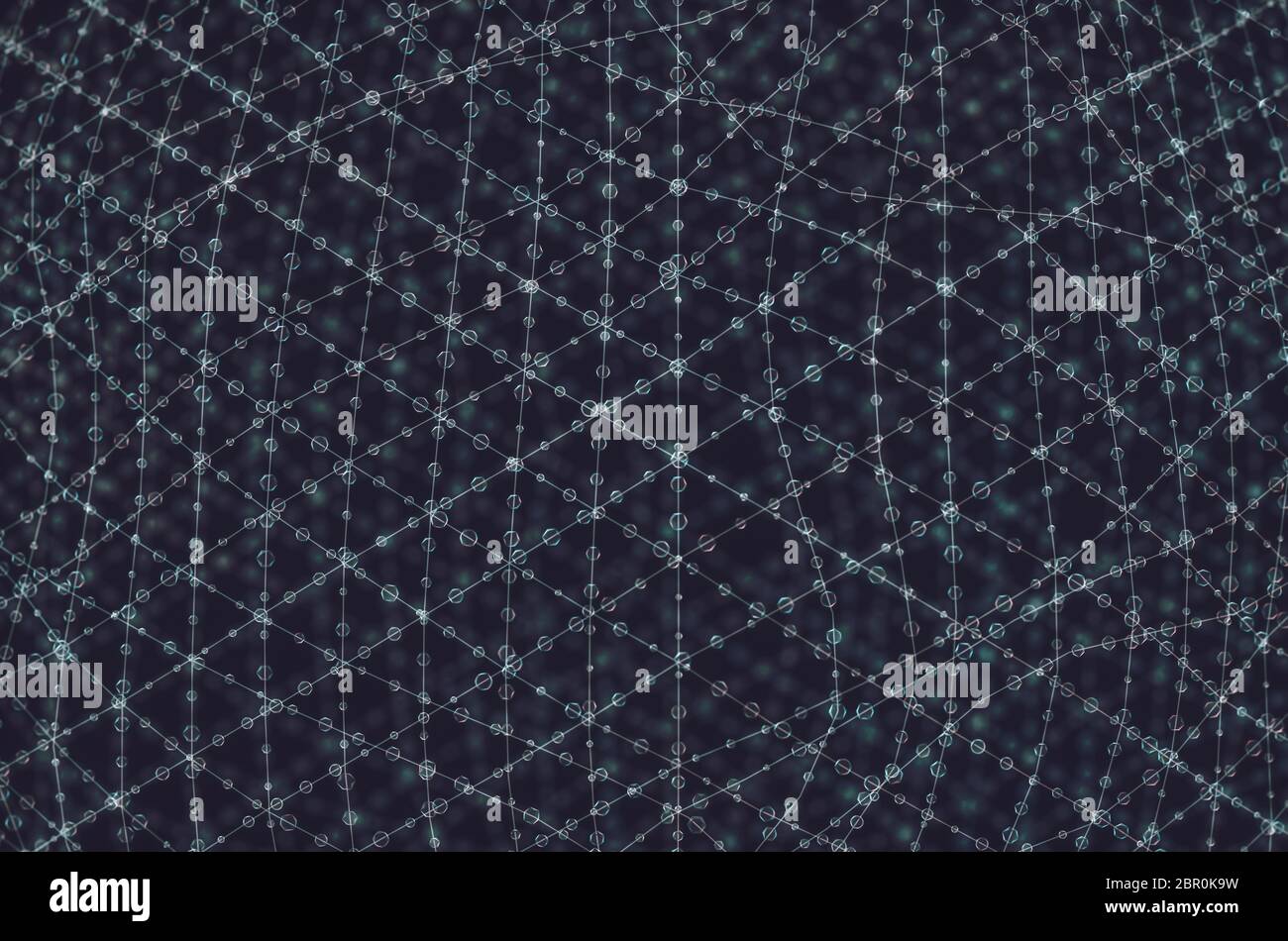 Concept image of an organic cell structure. Structure in lines and ...