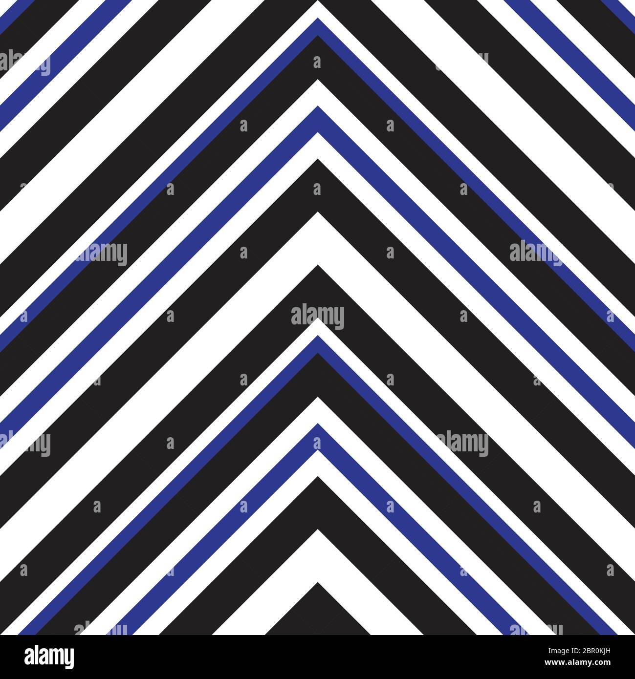 Blue Chevron diagonal striped seamless pattern background suitable for ...