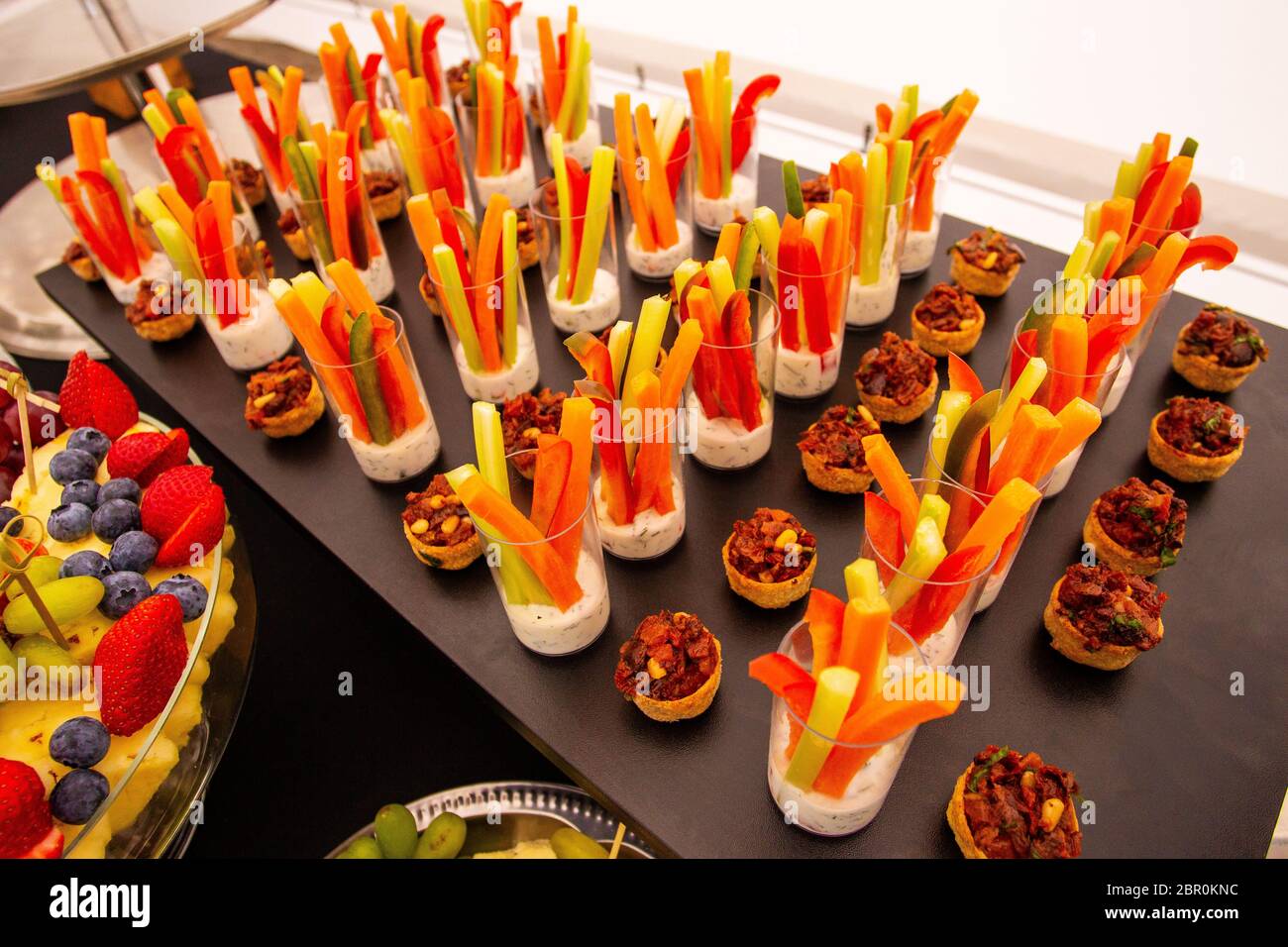 Away catering variety of luxury meals Stock Photo - Alamy