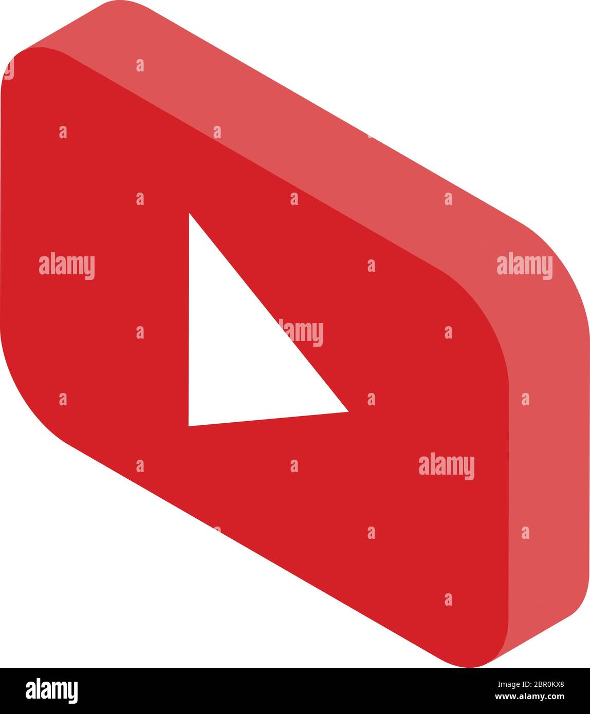 Youtube logo 3d Stock Vector Images - Alamy