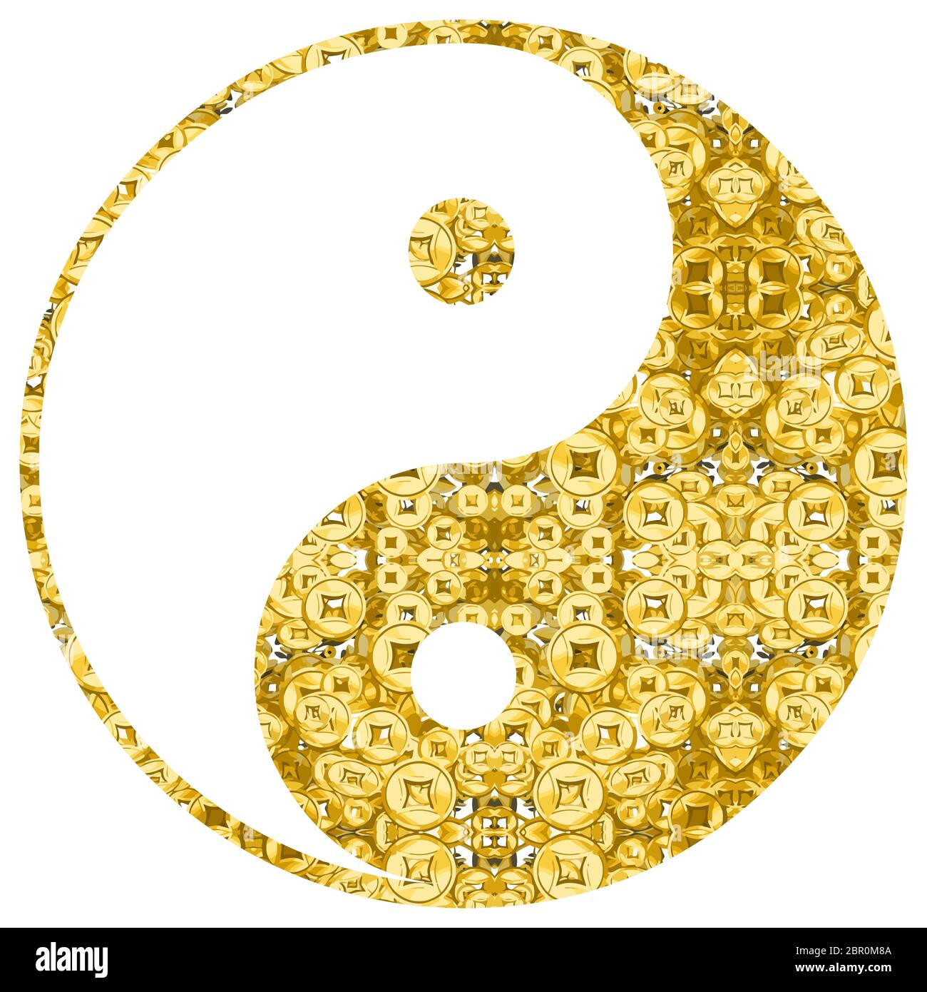 yin yang chinese illustration feng shui balance zen silhouette taoism ...