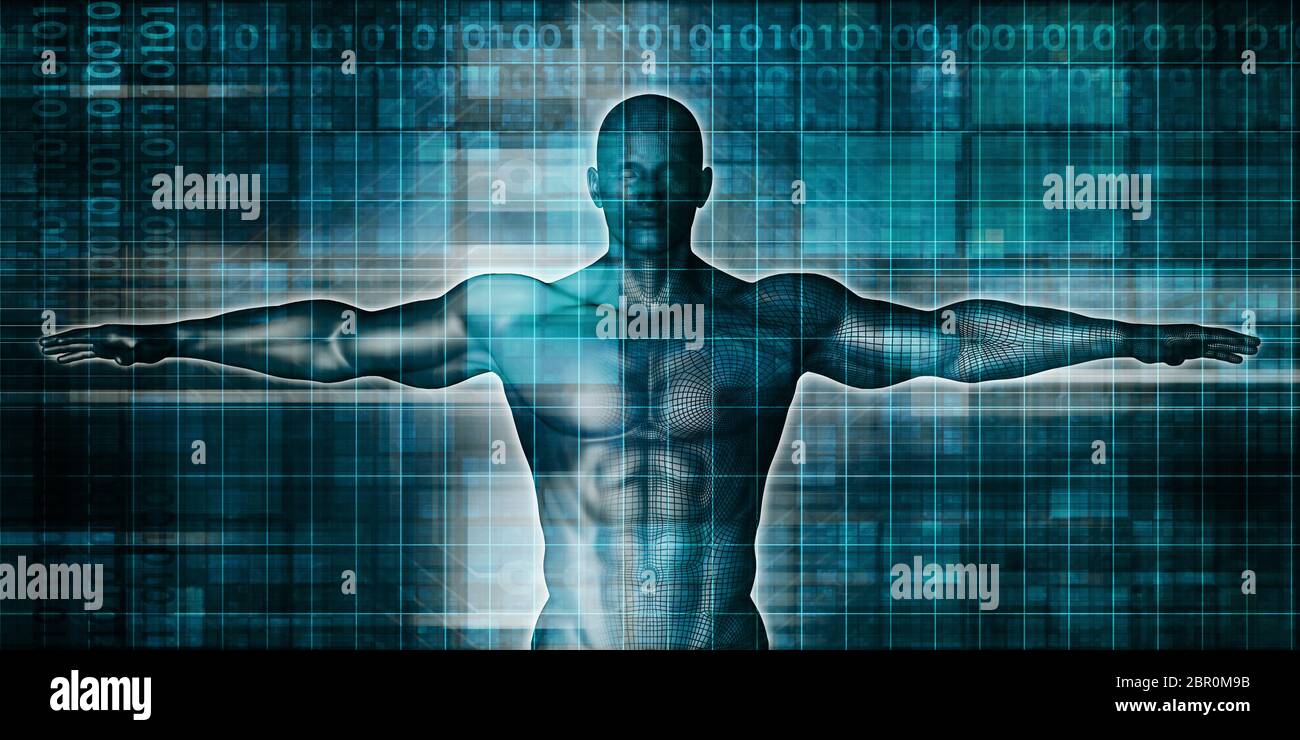 Healthcare Technology With a Human Body Scan Concept Stock Photo - Alamy