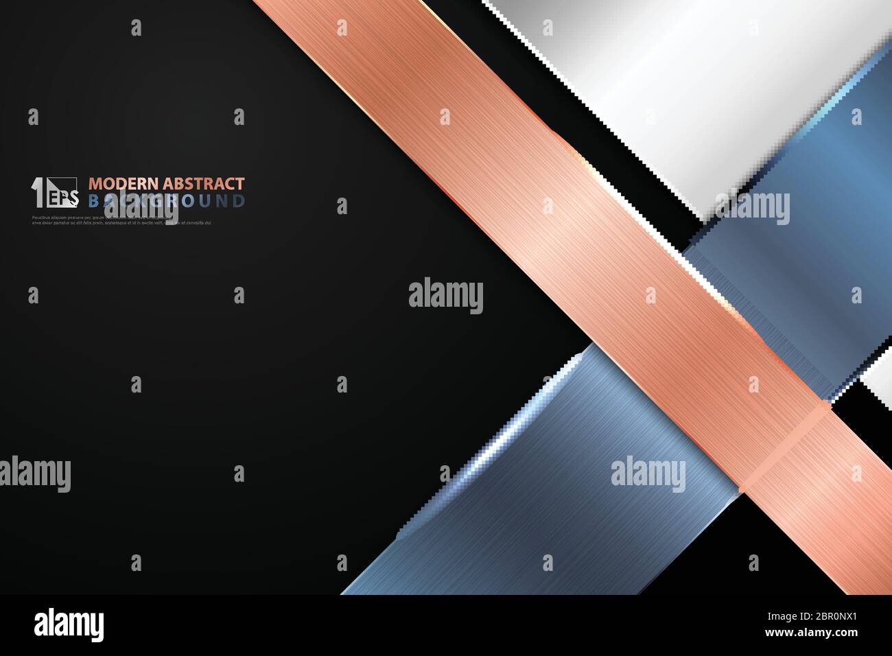 Abstract glossy titanium design of color business tone stripe line ...