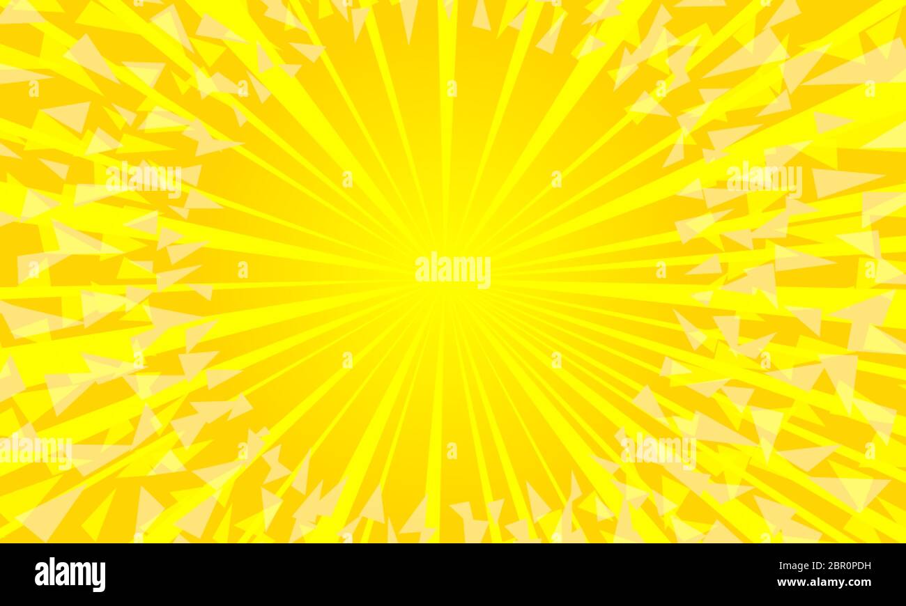 yellow background with sun rays Stock Vector Image & Art - Alamy