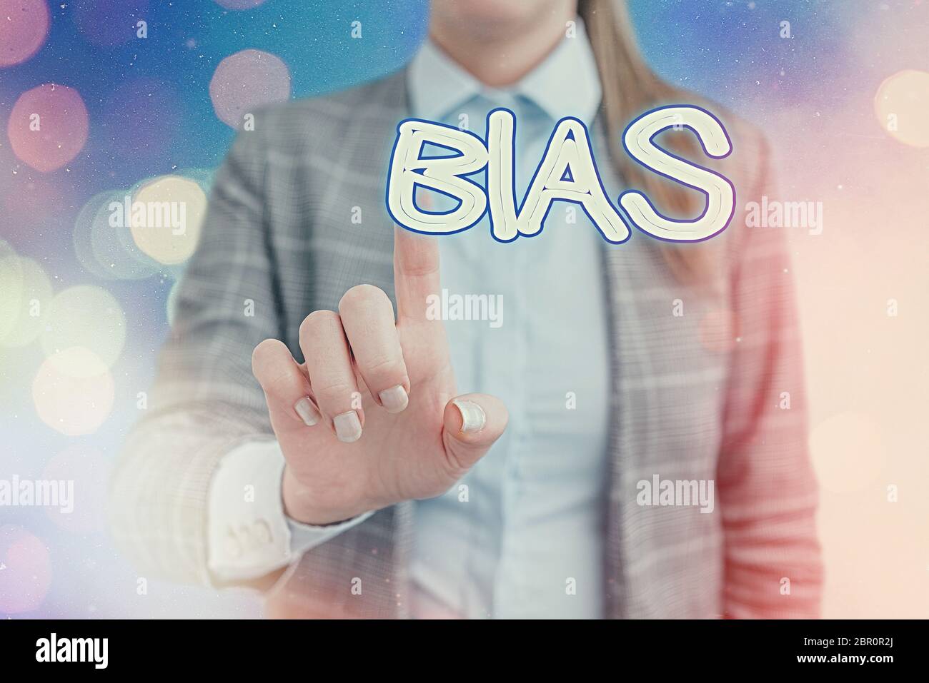 Handwriting text writing Bias. Conceptual photo inclination or ...