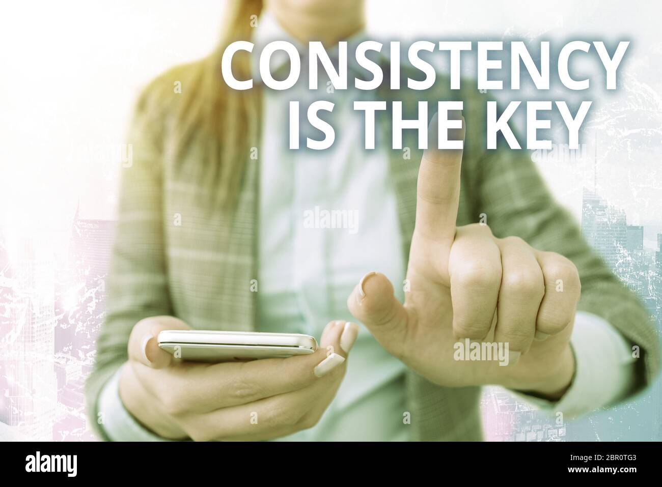 Handwriting text writing Consistency Is The Key. Conceptual photo by ...