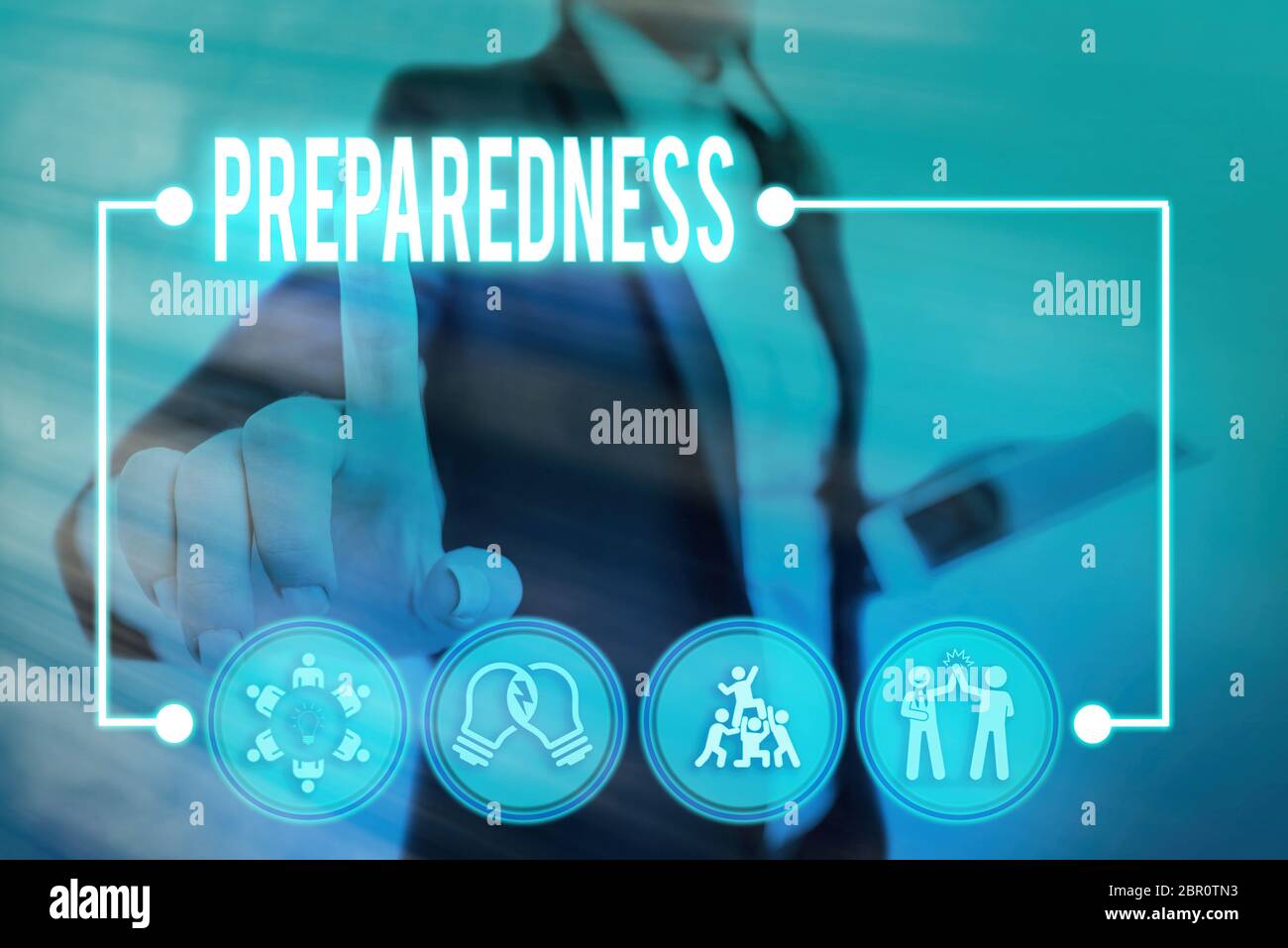 Conceptual hand writing showing Preparedness. Concept meaning quality ...