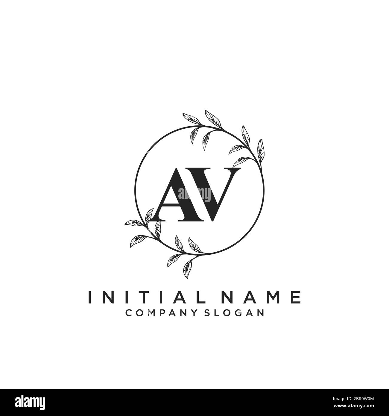 Av initials logo Cut Out Stock Images & Pictures - Alamy