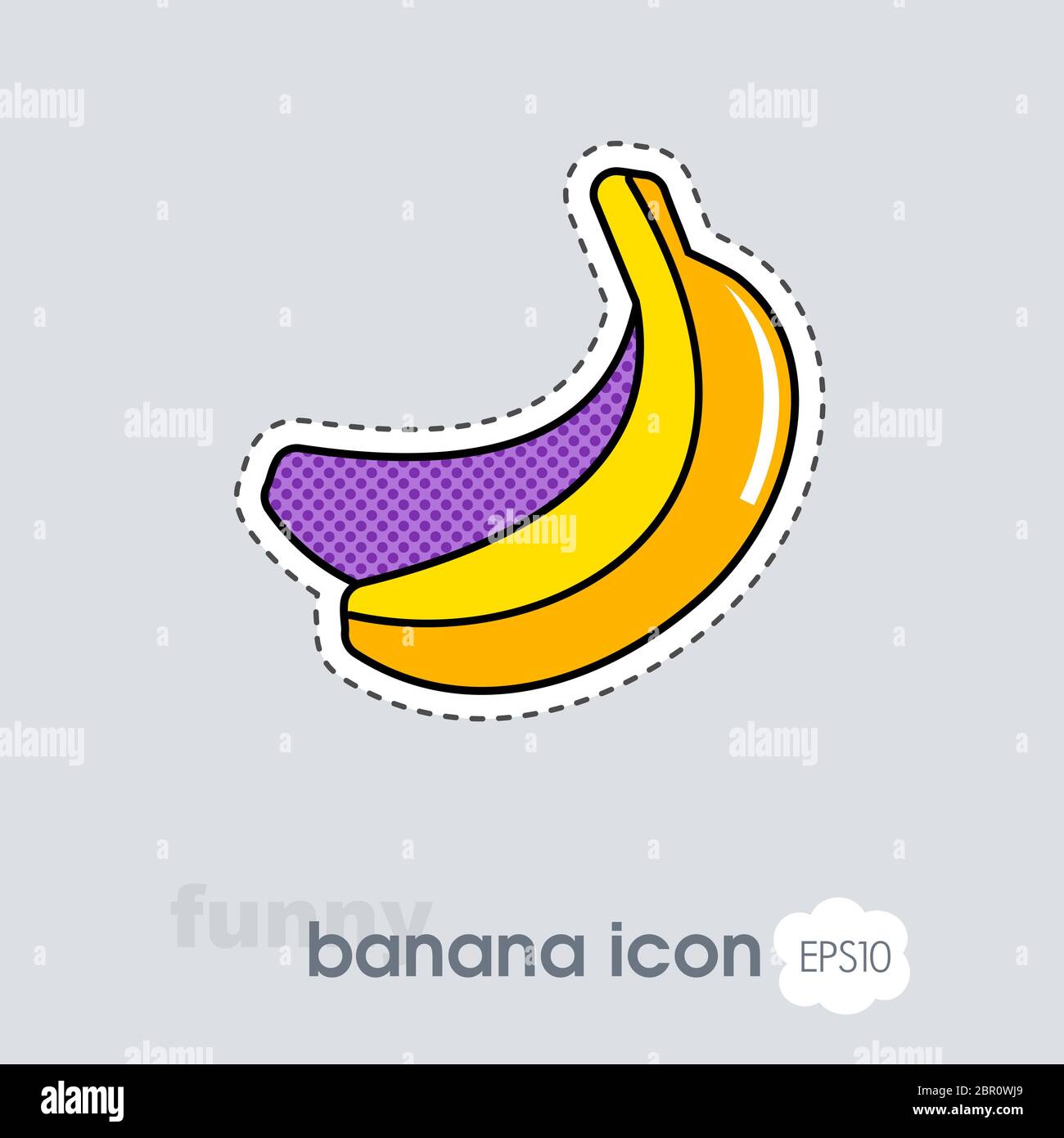 Banana icon. Banana fruit sign. Vector illustration for food apps and ...