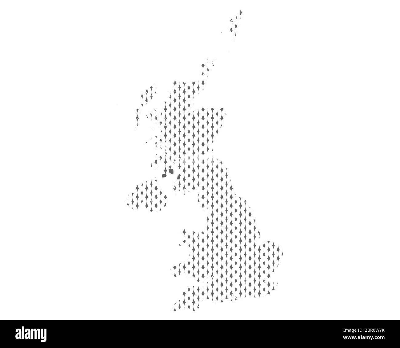 Plain map of the United Kingdom Stock Photo - Alamy