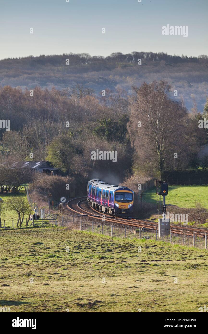 First Transpennine Express Siemens Desiro class 185 train 185102 ...