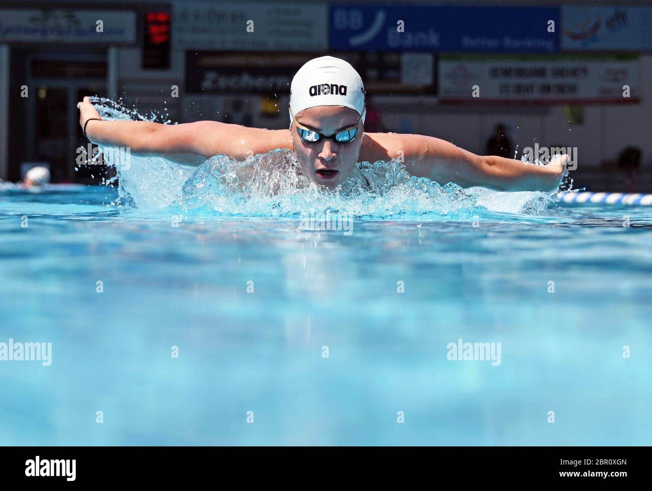 Karlsruhe, Germany. 20th May, 2020. Giulia Goerigk, competitive swimmer ...