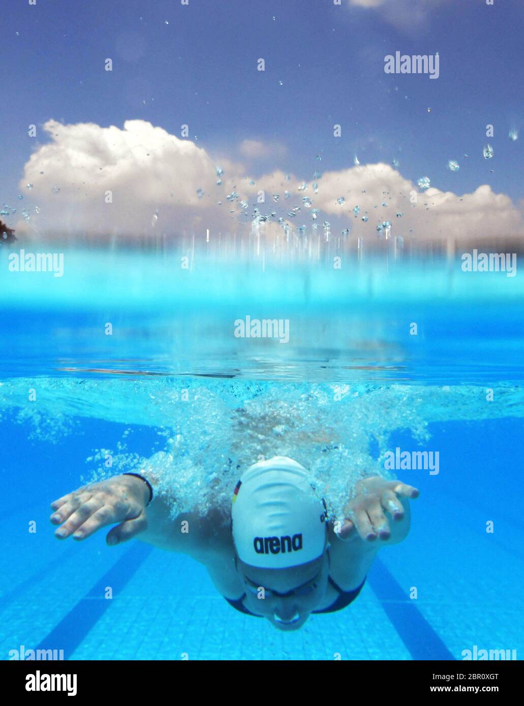 Karlsruhe, Germany. 20th May, 2020. Giulia Goerigk, competitive swimmer ...