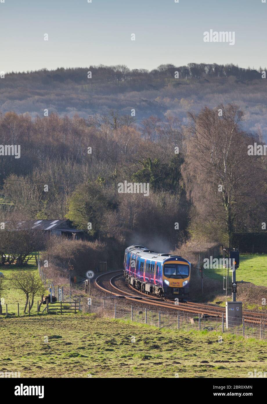 First Transpennine Express Siemens Desiro class 185 train 185102 ...
