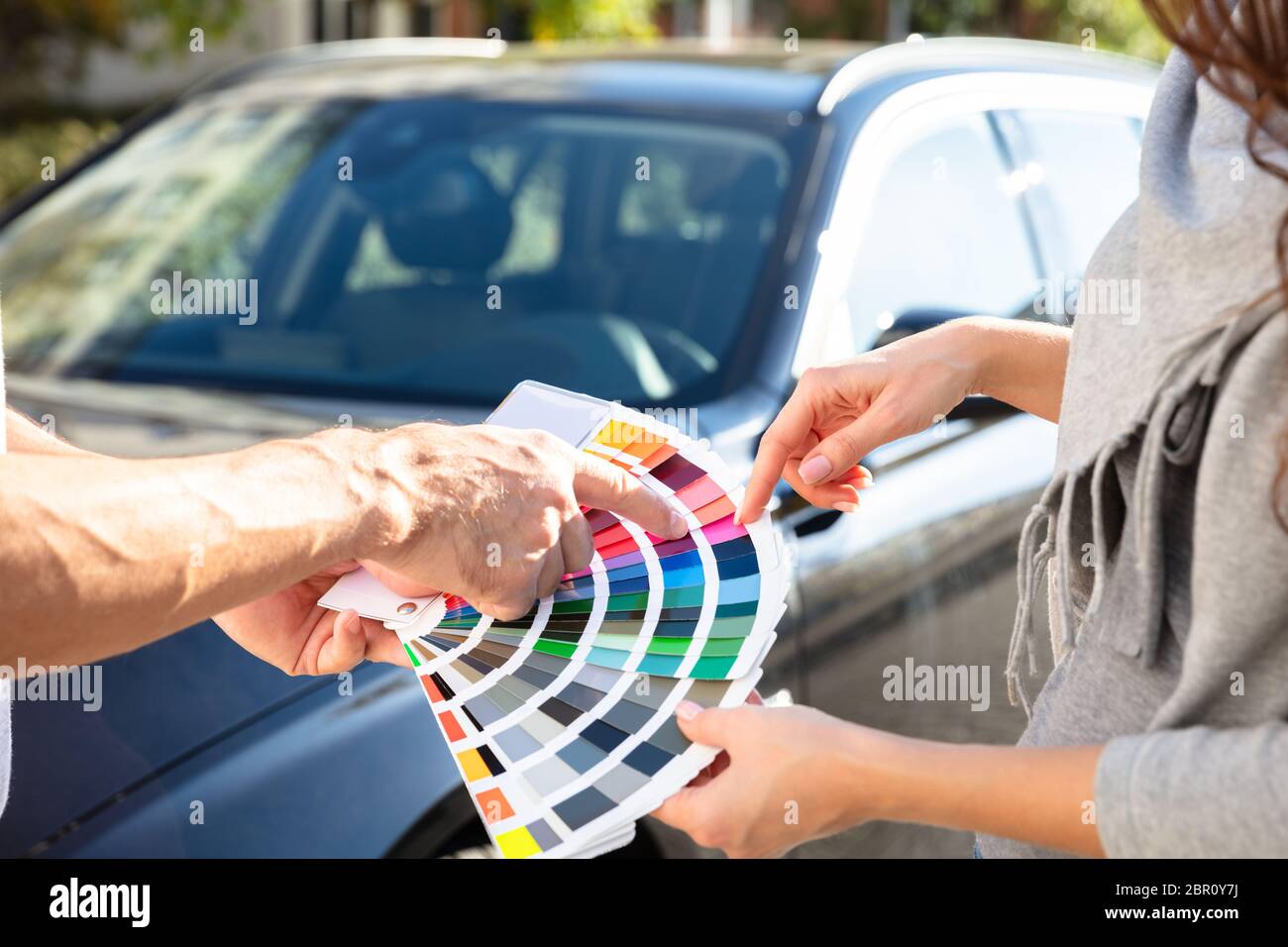 Car paint samples hi-res stock photography and images - Alamy