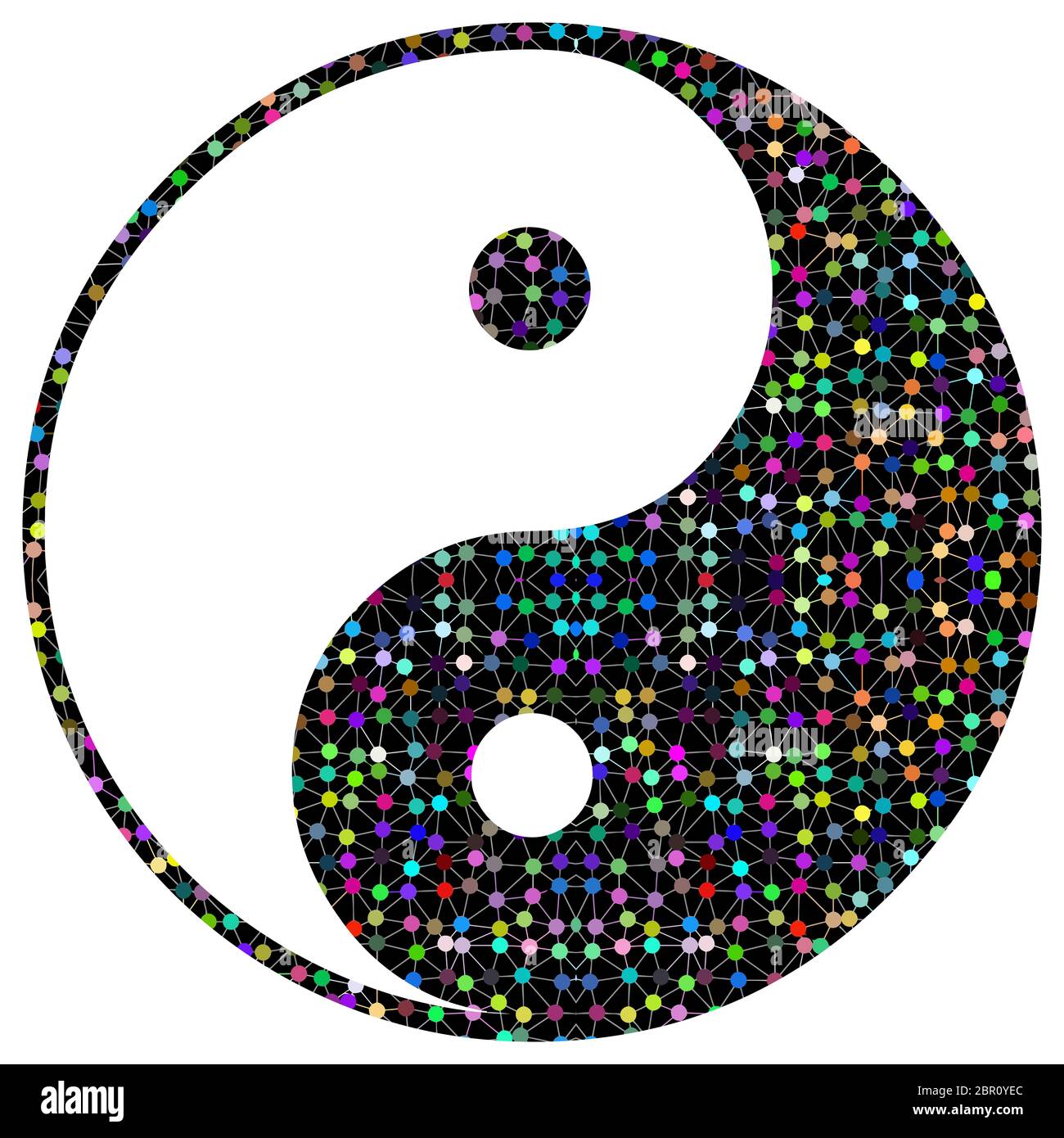 Yin Yang Trippy Background