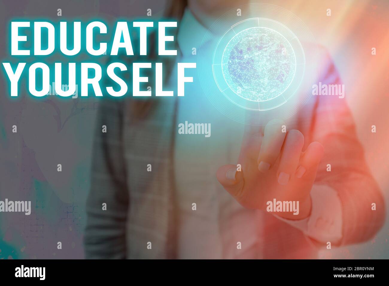 Text sign showing prepare oneself or someone in a particular area or ...