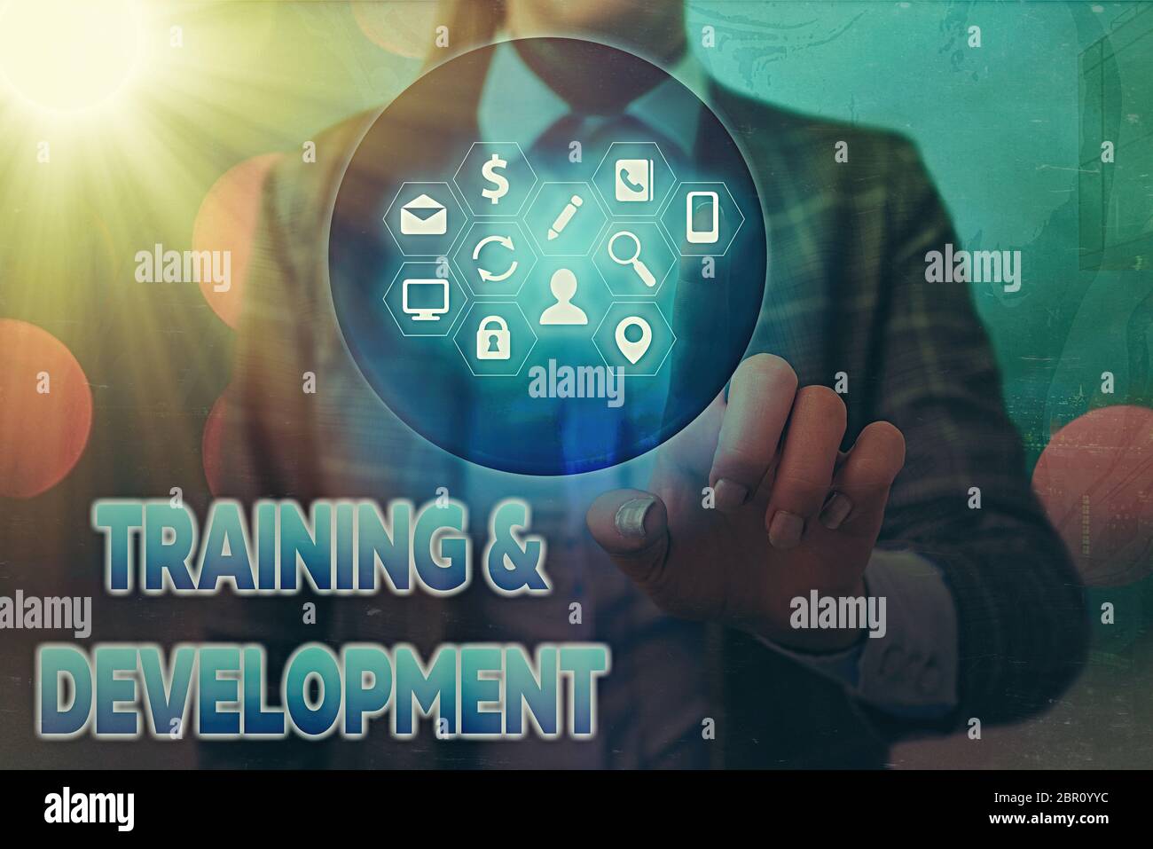 Word writing text Training And Development. Business photo showcasing learn specific knowledge ...