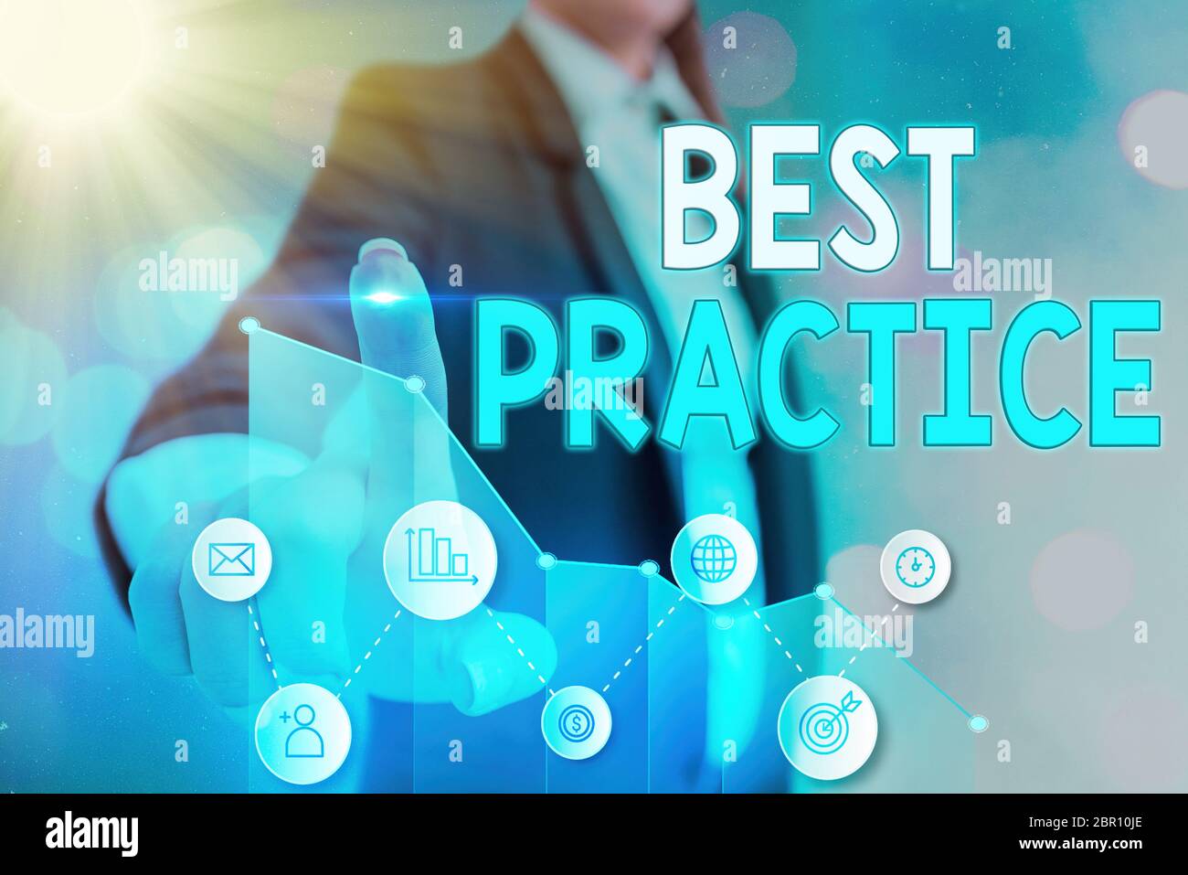 Conceptual hand writing showing Best Practice. Concept meaning ...