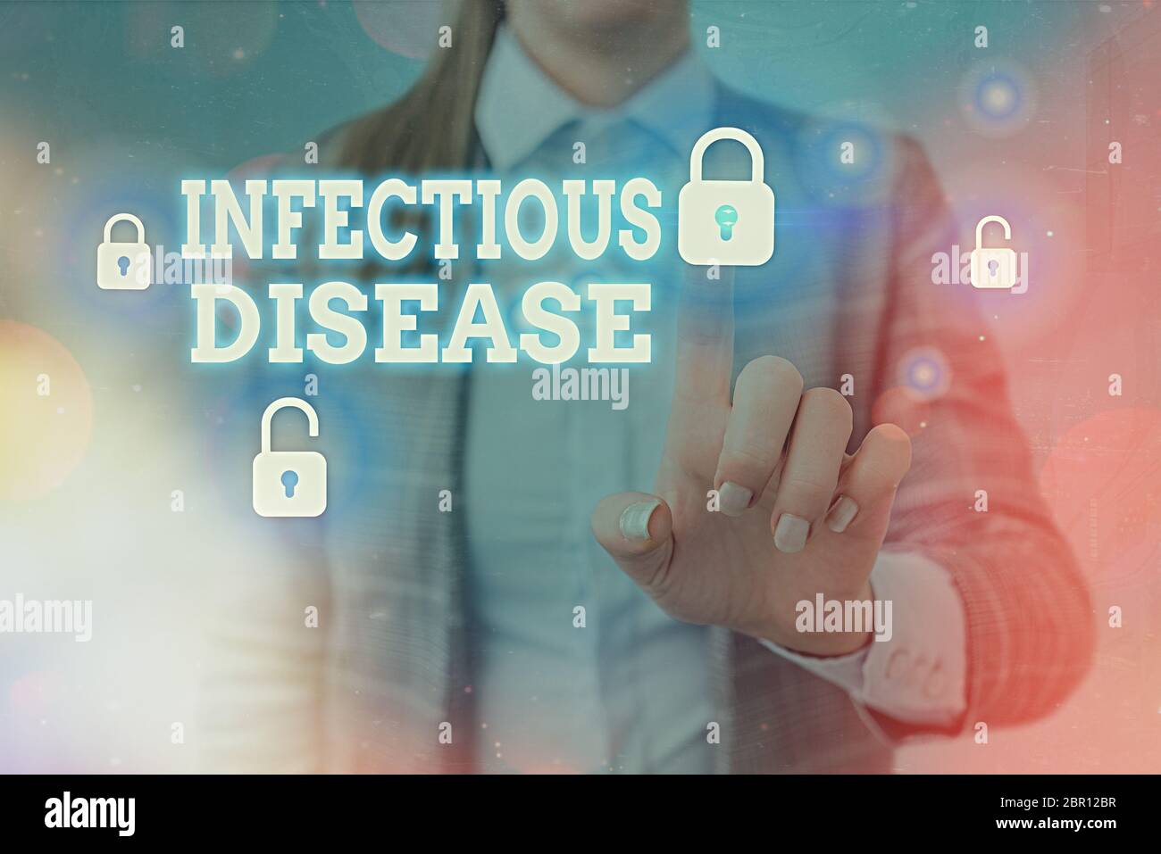 Handwriting text writing Infectious Disease. Conceptual photo caused by ...