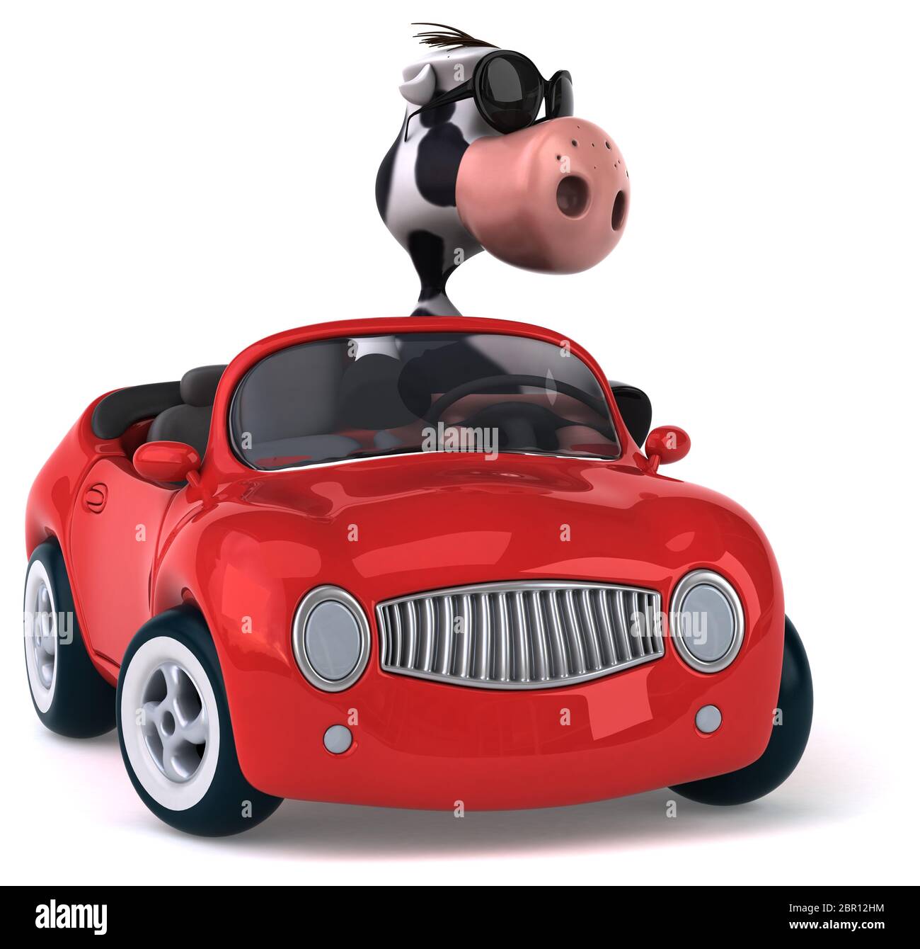 Cow driving car Cut Out Stock Images & Pictures - Alamy