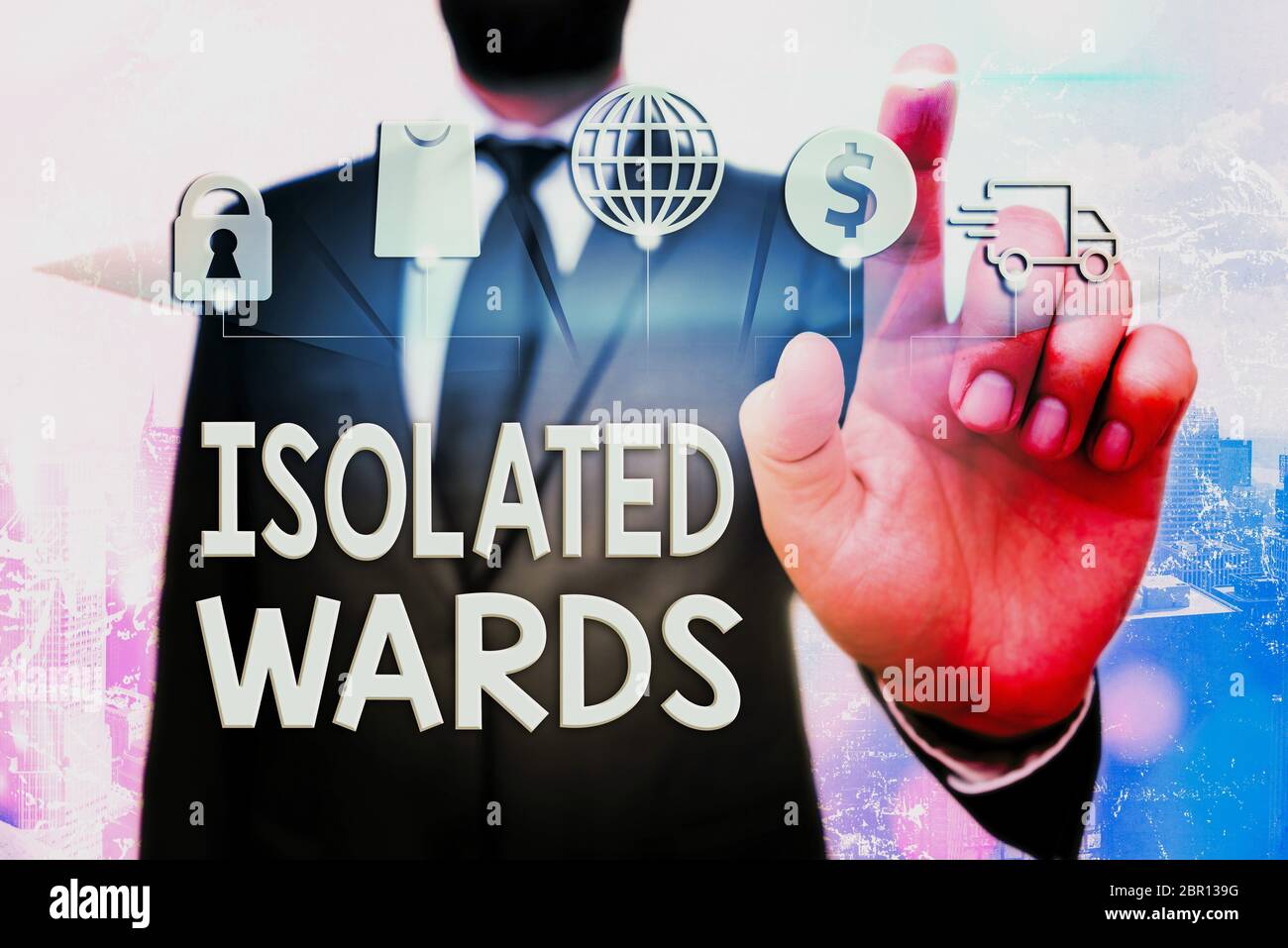 Conceptual hand writing showing Isolated Wards. Concept meaning ...