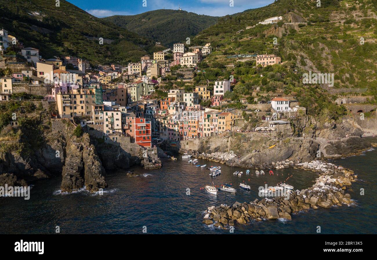 Riomaggiore of Cinque Terre, Italy - Traditional fishing village in La ...