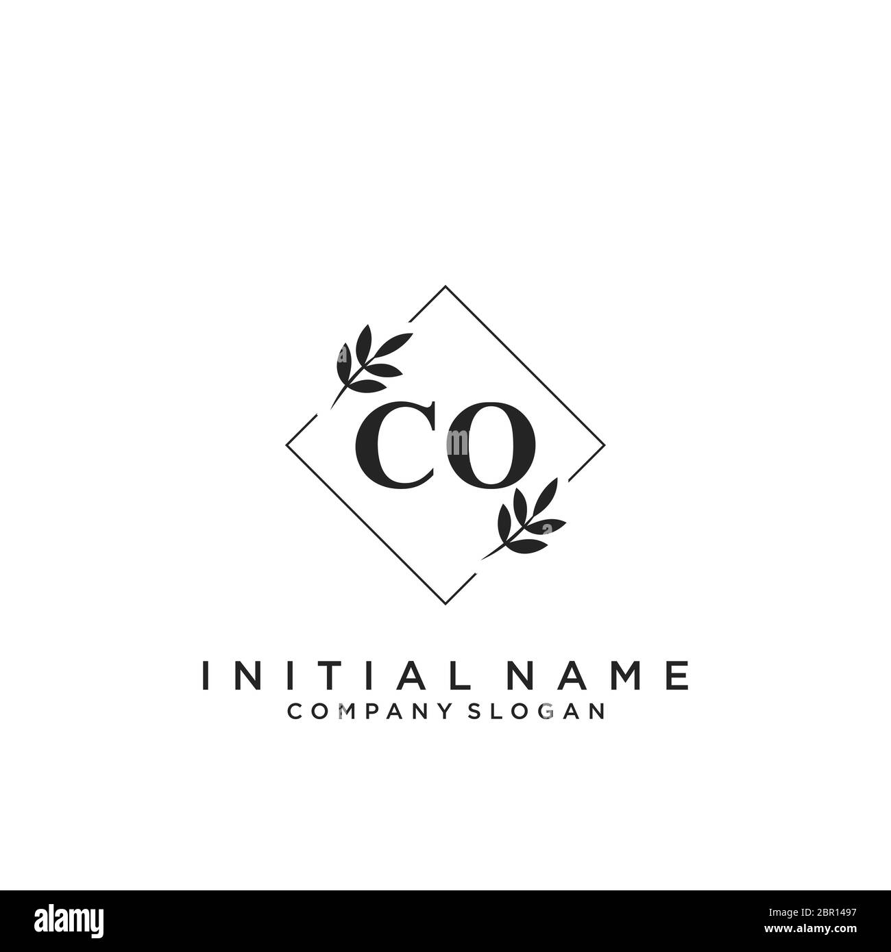 Co monogram Stock Vector Images - Alamy