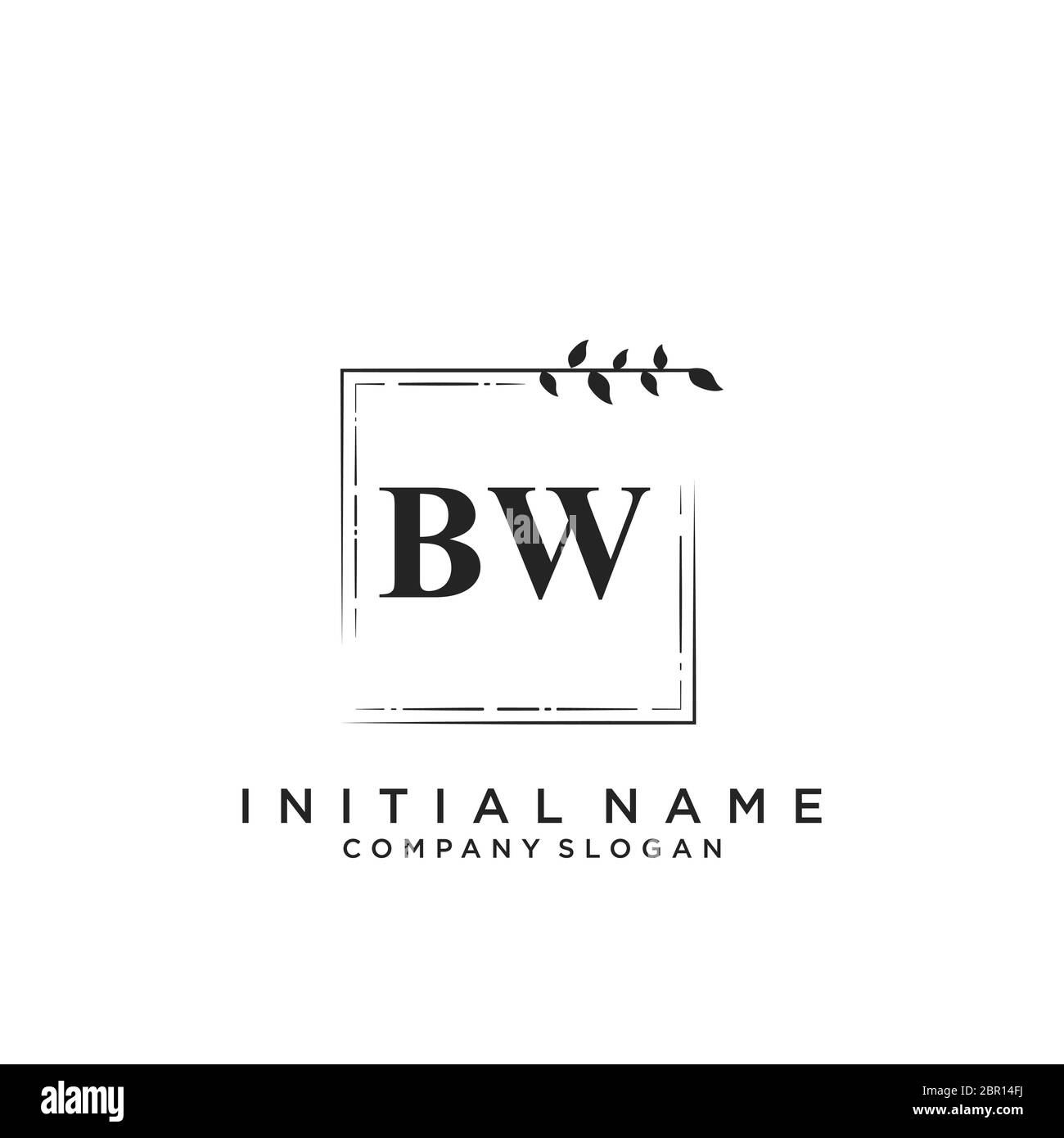 Bw letter logo hi-res stock photography and images - Alamy