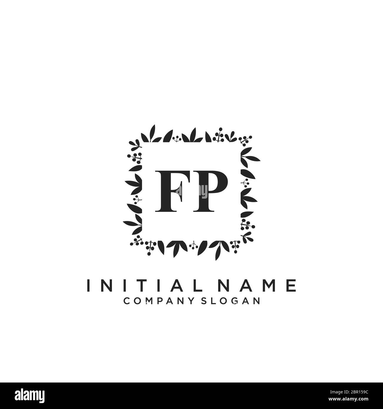 Fp initials logo hi-res stock photography and images - Alamy