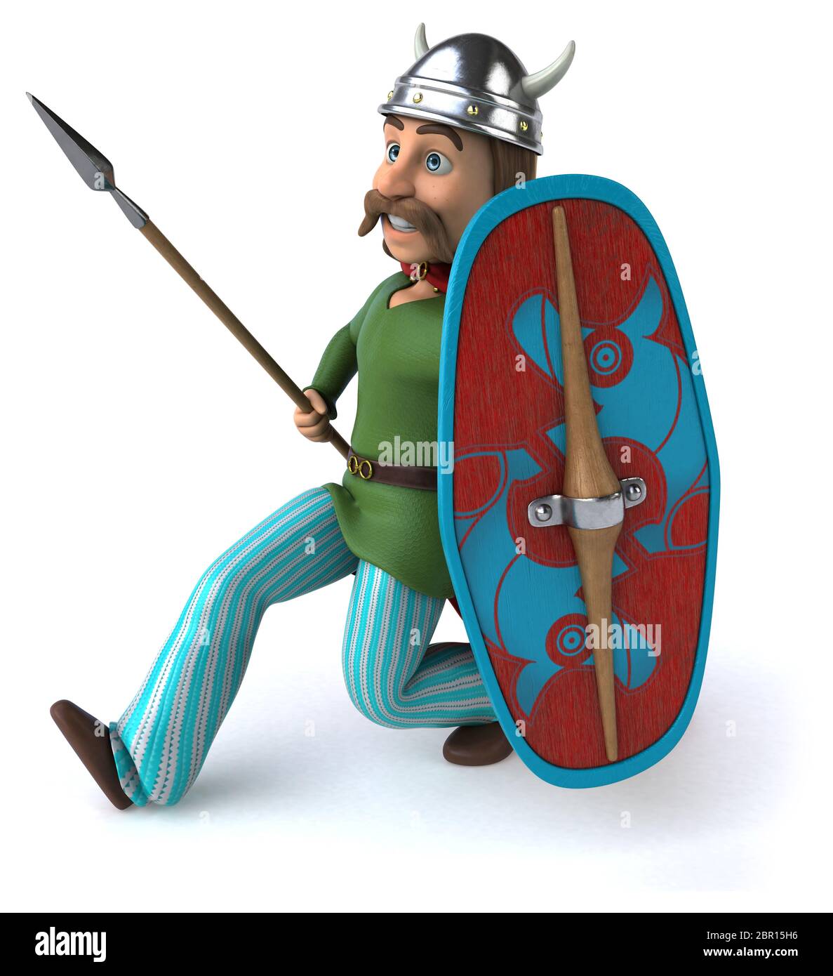 Gaul warrior - 3D Illustration Stock Photo - Alamy