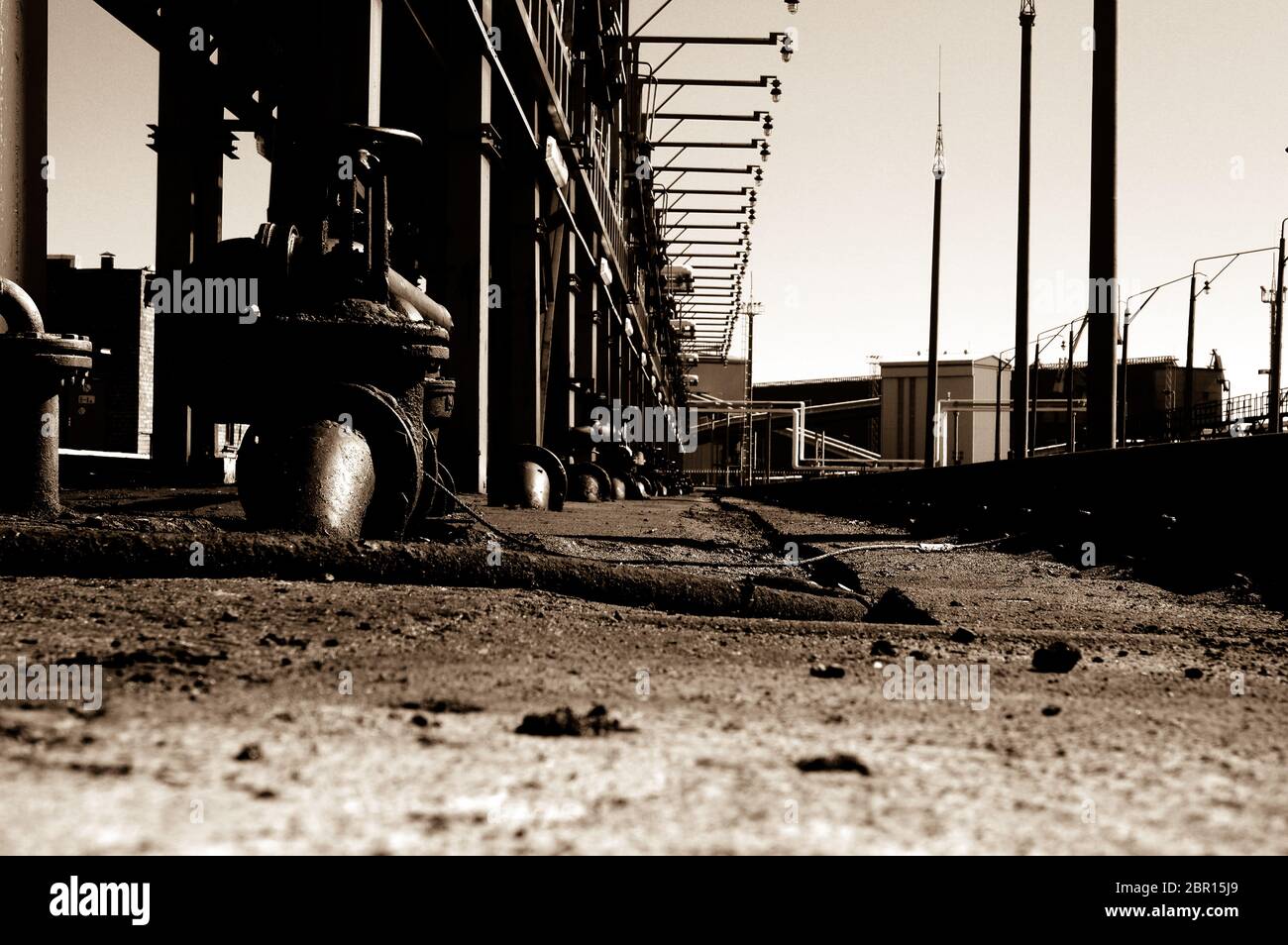 Close up industrial view,A equipment of oil refining,Oil and gas ...