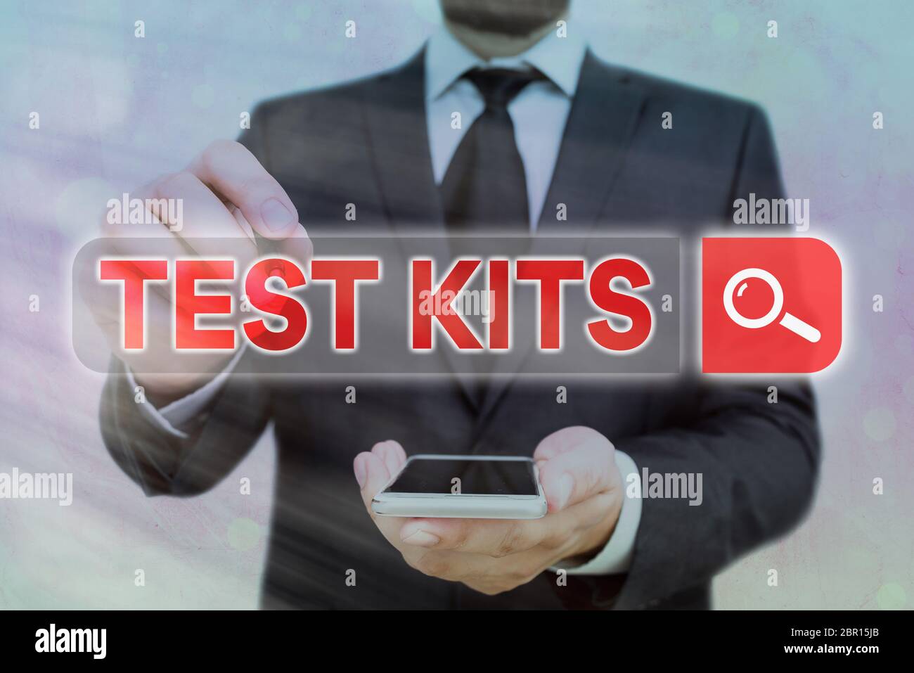Handwriting text Test Kits. Conceptual photo tools used to detect the ...