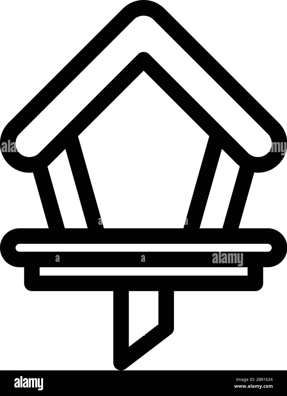 House bird feeder icon, outline style Stock Vector Image & Art - Alamy