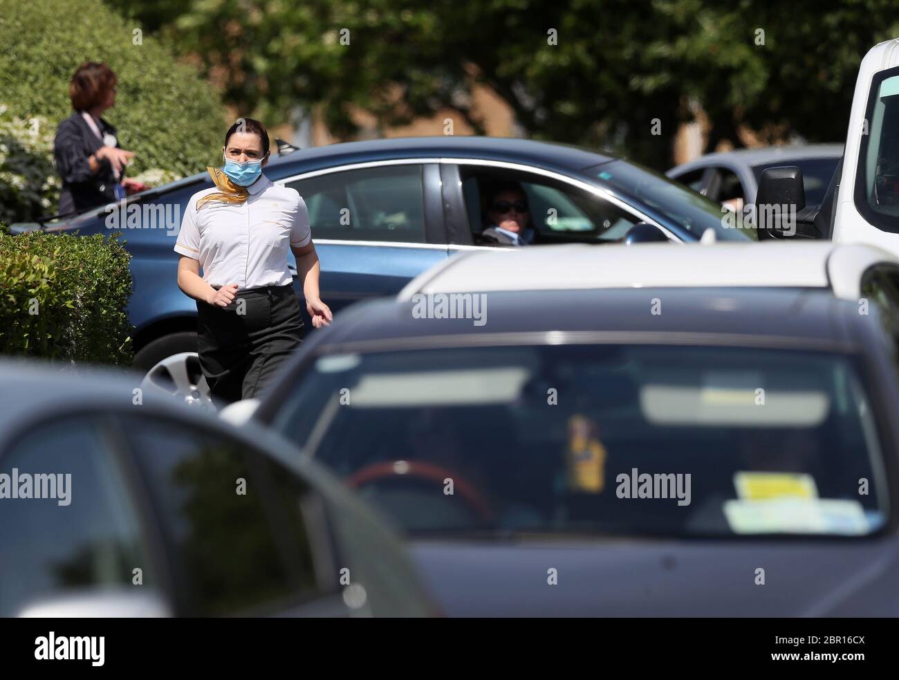 They queue mcdonalds drive thru artane castle shopping centre hi-res ...