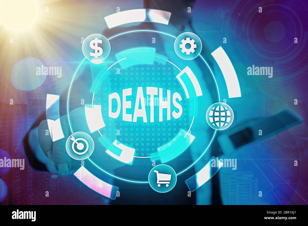 Conceptual hand writing showing Deaths. Concept meaning permanent ...