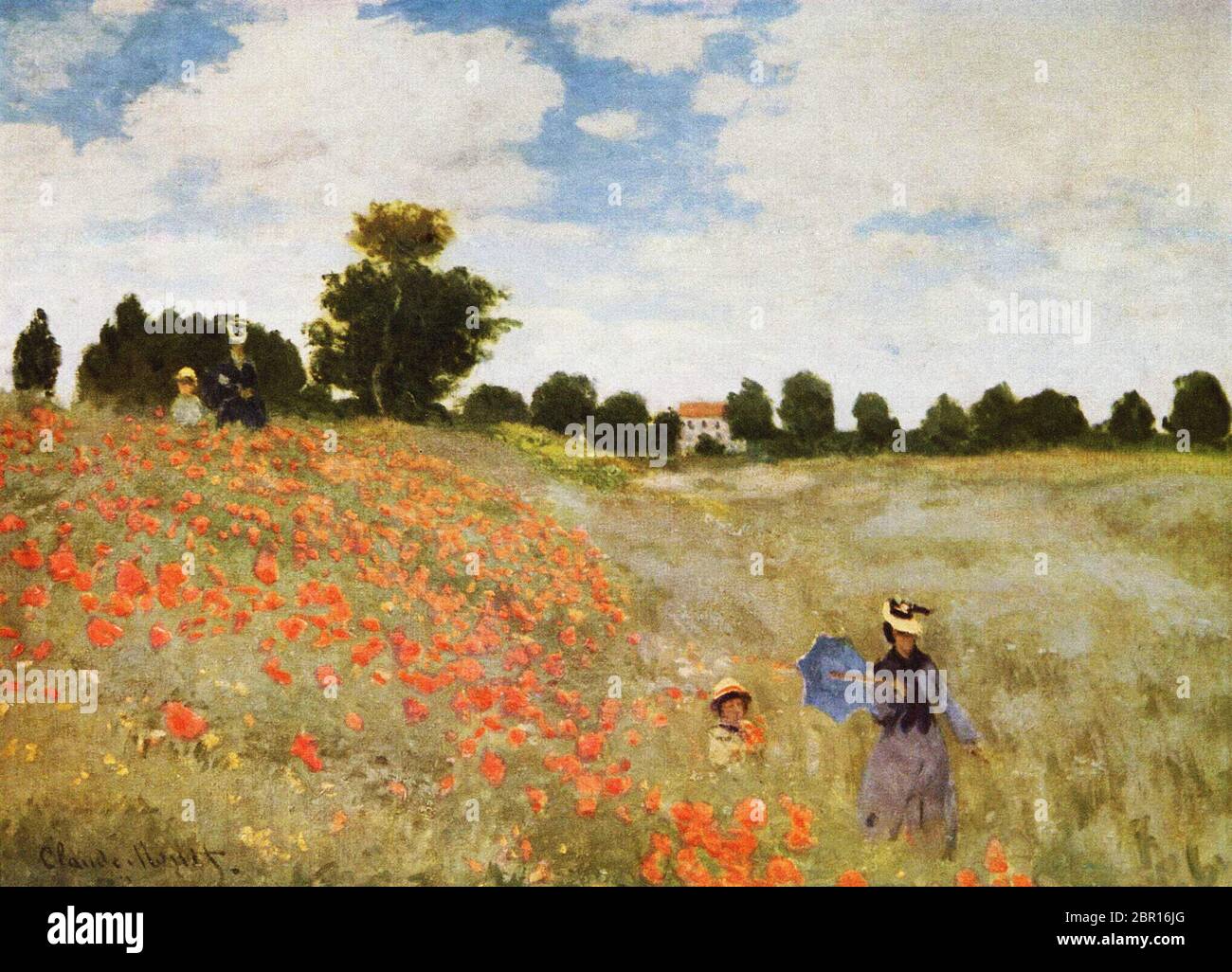 the Promenade (Poppies) by Claude Monet 1873. Museum D Orsay in Paris ...