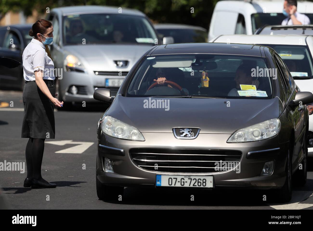 They queue mcdonalds drive thru artane castle shopping centre hi-res ...