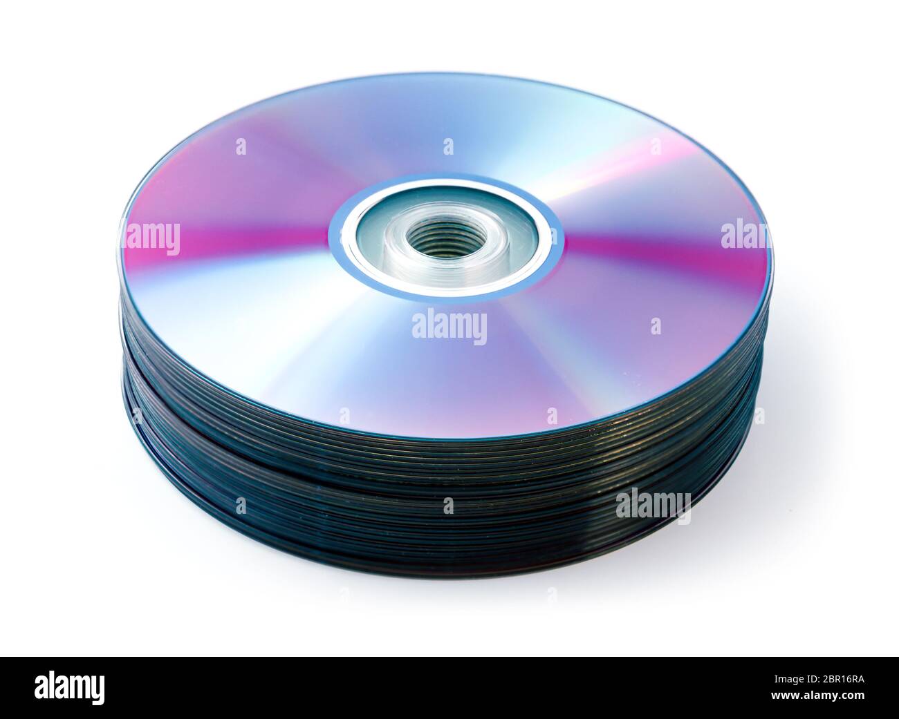 CD, DVD stack isolated on white background Stock Photo - Alamy