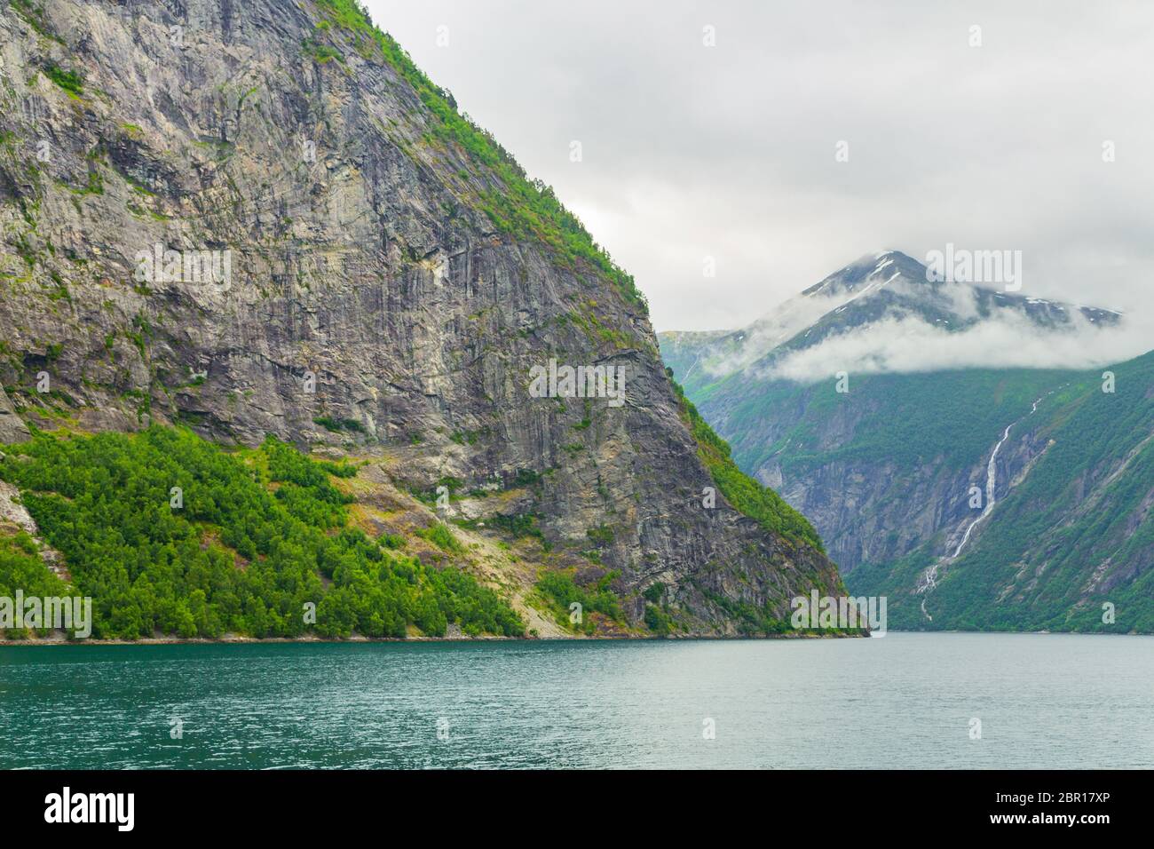 Fjord in Norway - nature and travel background. Beautiful view of the ...