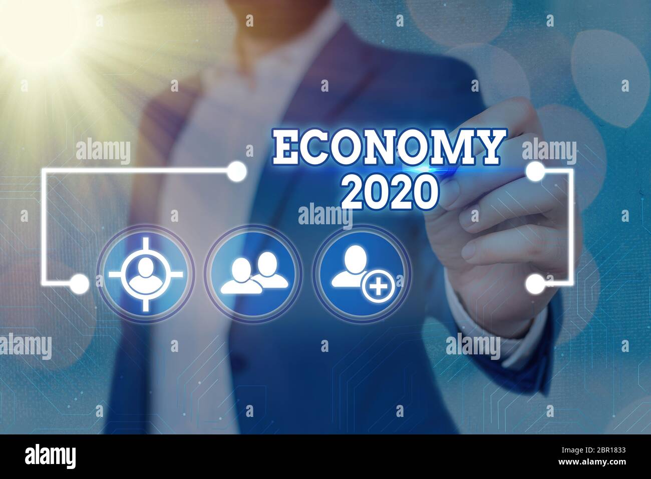 Word writing text Economy 2020. Business photo showcasing State of ...
