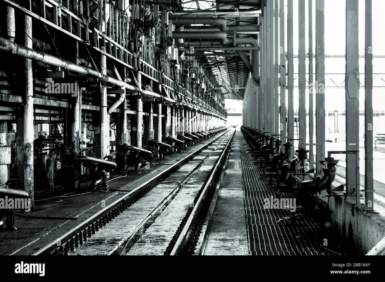 Close up industrial view,A equipment of oil refining,Oil and gas ...