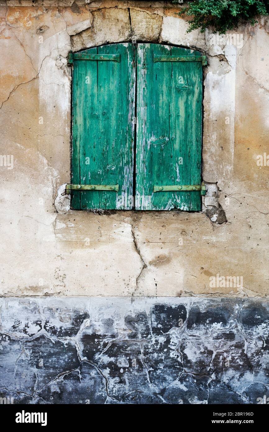 Weathered and dirty slum in a French village Stock Photo - Alamy