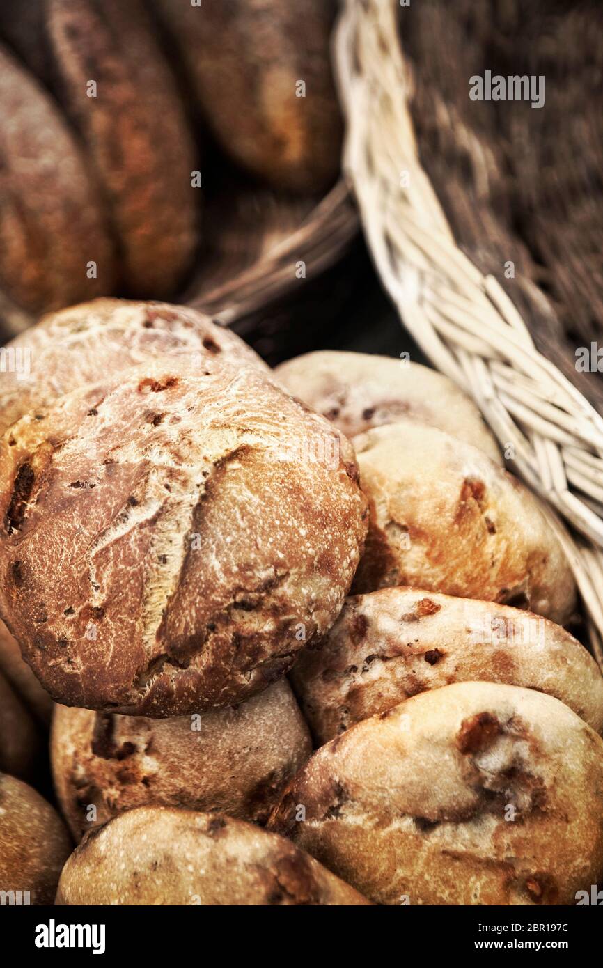 Close up of special breads in a French bakery Stock Photo - Alamy