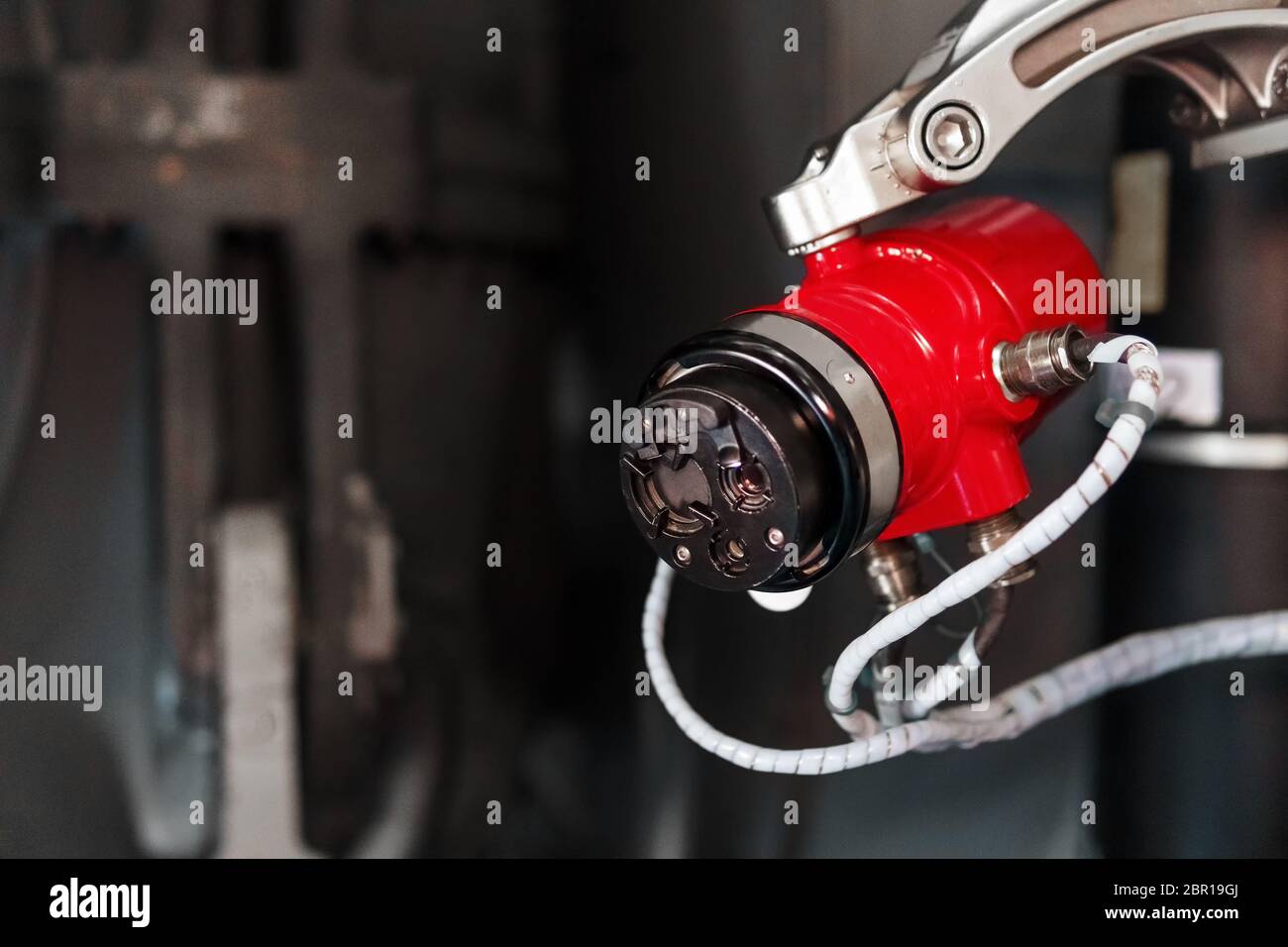 Red infrared flame Sensor on an industrial site. Protection of ...