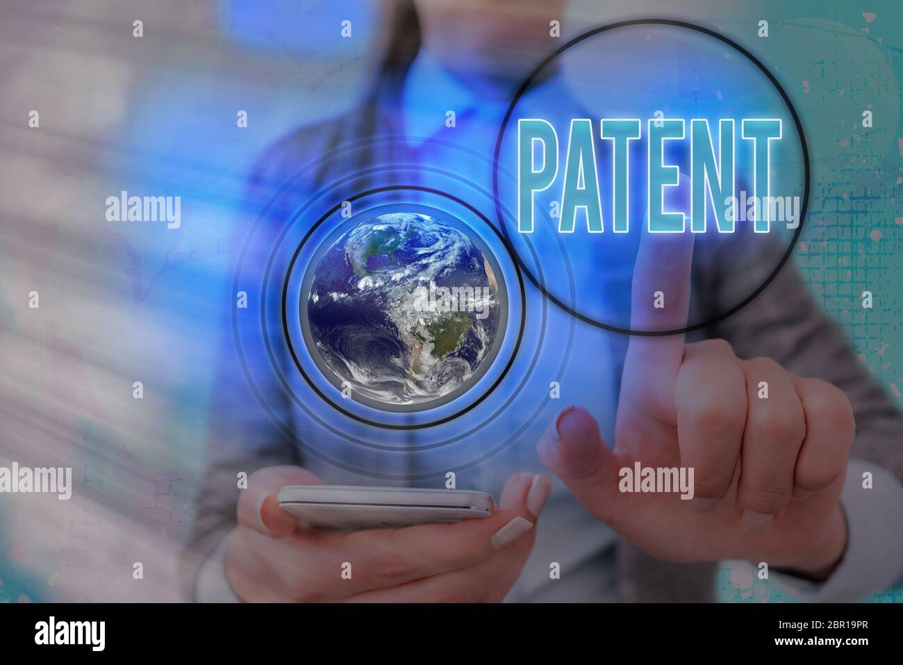 Writing note showing Patent. Business concept for government authority ...