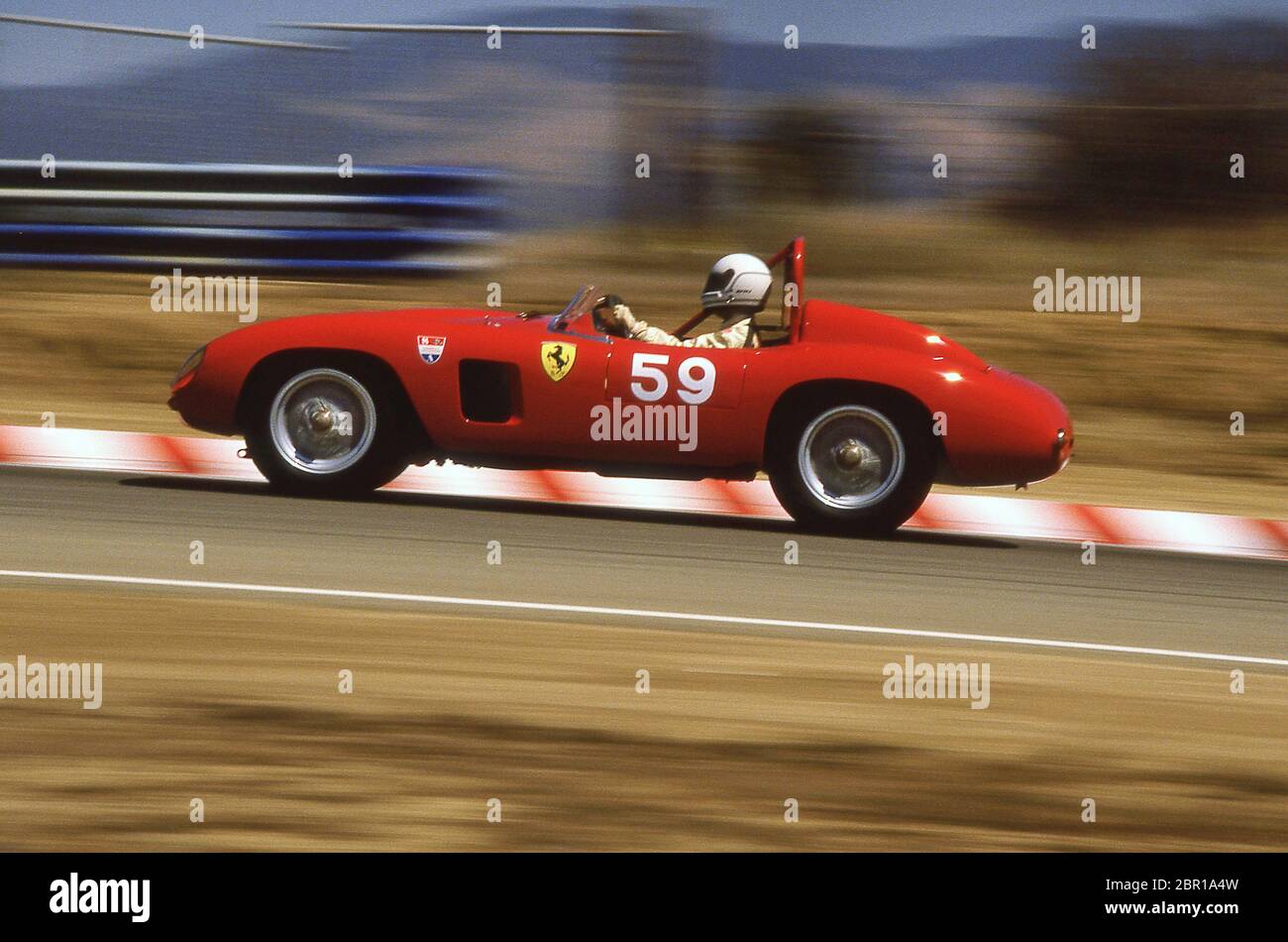 Ferrari Mondial 1950;s race car at the Monterey Historic Auto races at ...